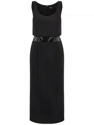 DEL CORE Contrasting-panel Midi Dress