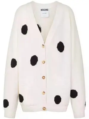 Moschino Polka Dot Cardigan