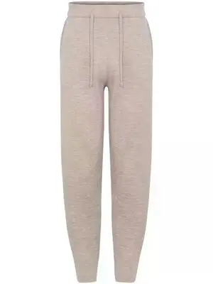 YVES SALOMON Knitted Trousers - Neutrals