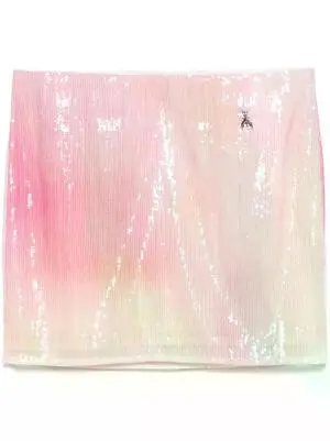 Patrizia Pepe Sequined Mini Skirt - Pink