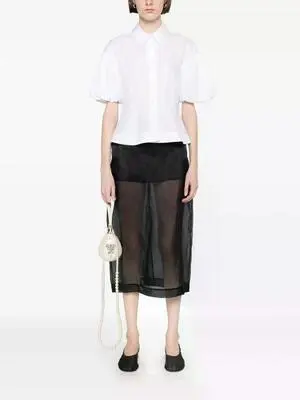 Simone Rocha Short Puff Sleeves Shirt