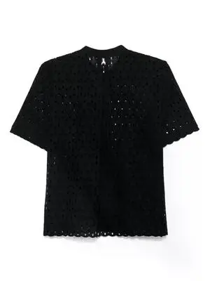 Patrizia Pepe Embroidered Shirt - Black