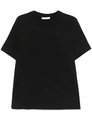 Helmut Lang Logo-embossed T-shirt - Black