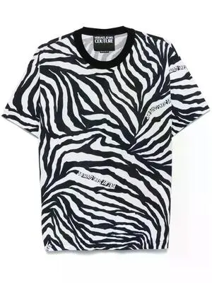 Versace Zebra-print T-shirt - Black
