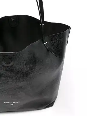 Patrizia Pepe Hammered-leather Tote Bag