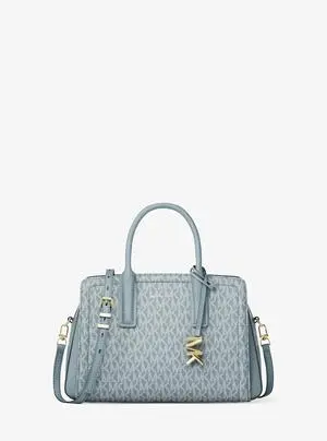 Michael Kors Laila Small Signature Logo Satchel - Blue