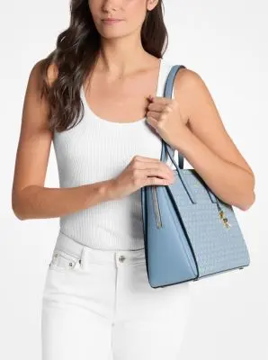 Michael Kors Laila Medium Signature Logo Tote Bag