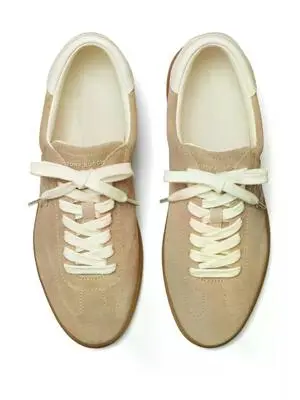 Tory Burch Phoenix Lace Up Sneakers - Neutrals