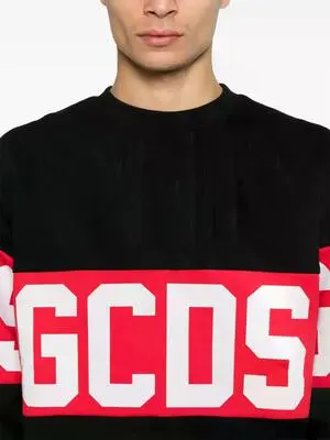 Gcds Logo-print Sweatshirt - Black
