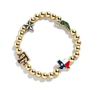 Baublebar Texas A&m Aggies Mixed Icon Pisa Bracelet - Gold