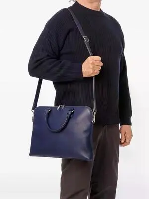 Shinola Leather Briefcase - Purple