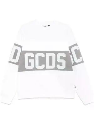 Gcds Logo-print Sweatshirt - White