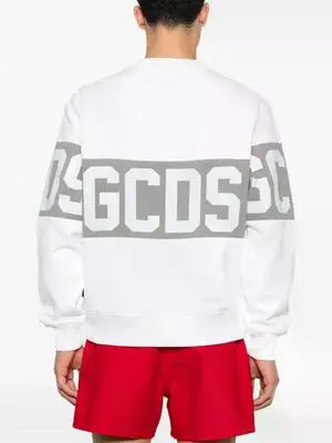 Gcds Logo-print Sweatshirt - White