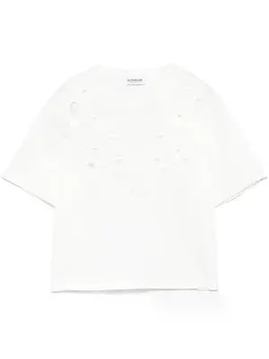 DONDUP Embroidered T-shirt - White