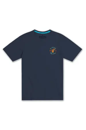 BAJA LLAMA El Sativoprimo Graphic Tee - Navy