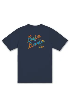 BAJA LLAMA El Sativoprimo Graphic Tee - Navy