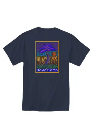 BAJA LLAMA Palm Darkprimo Graphic Tee