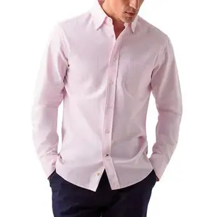 Robert Talbott Harrison Button Down Oxford Shirt - Pink Stripe