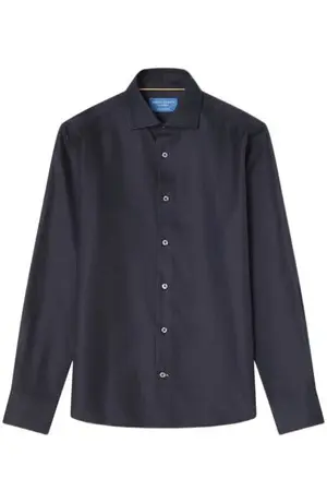 Robert Talbott Reynolds Double Twill Contemporary Fit Shirt - Black