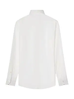 Robert Talbott Reynolds Novelty Cuff Poplin Contemporary Fit Shirt - White