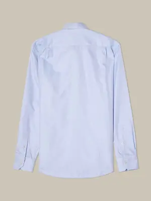Robert Talbott Reynolds Hopsack Contemporary Fit Shirt - Blue