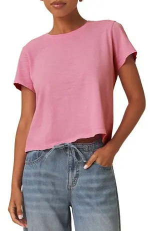 Splendid Louisa Short Sleeve T-shirt - Crushed Berry