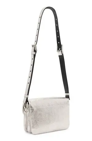 ALLSAINTS Jupiter Metallic Leather Crossbody Bag