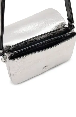 ALLSAINTS Jupiter Metallic Leather Crossbody Bag