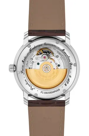 FREDERIQUE CONSTANT Heart Beat Moon Phase Automatic Strap Watch