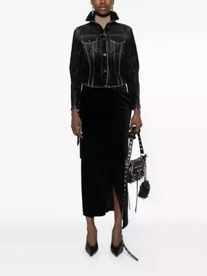 Balenciaga Lace-up Denim Jacket