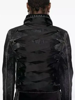 Balenciaga Lace-up Denim Jacket