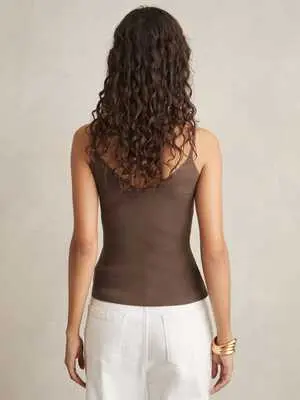 REISS Lucy Lyocell-blend Knitted Vest