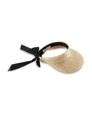 Eugenia Kim Ricky Straw Visor - Natural