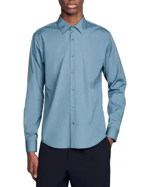 Sandro Plain Shirt Thunderstorm