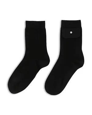 Sandro Sandro Bead Embellished Socks Black