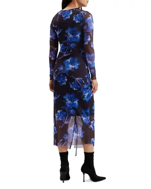Ted Baker London Marliyy Floral Ruched Midi Dress