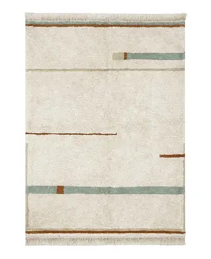 LORENA CANALS Washable Lanes Area Rug, 4'7 X 6'7 - Natural