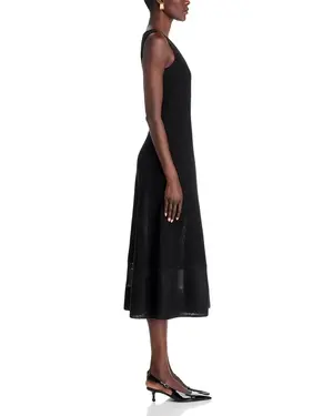 Misook Fit & Flare Midi Dress