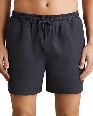 REISS Cliff Plain 4.9" Swim Shorts - Navy