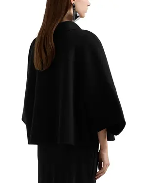 Emporio Armani Wool Cashmere Cape Sleeve Coat