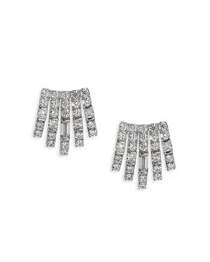 Nadri Cubic Zirconia Stud Earrings - Silver
