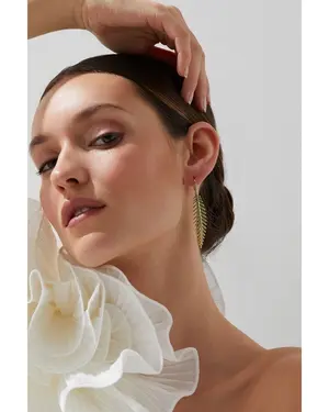 Nadri Palm Springs Leaf Drop Earrings