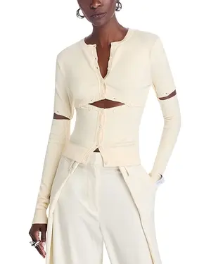 Rokh Crew Neck Cardigans For Women