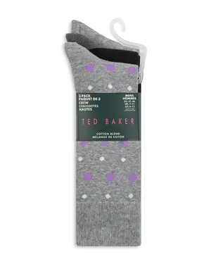 Ted Baker London Crew Socks Pack - Black