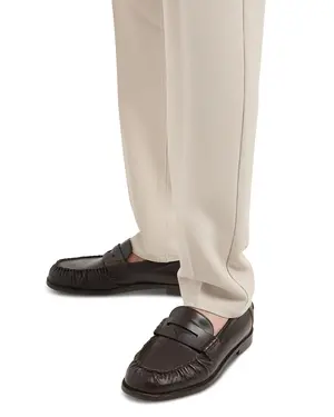 Emporio Armani Regular Fit Stretch Cannette Trousers - Beige