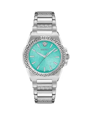 Versace Greca Reaction 38mm Watch - Blue/siver