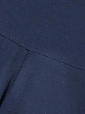 SKIMS Stretch-cotton Jersey Foldover Pants - Blue