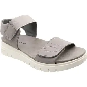 DAVID TATE Papaya Leather Slingback Sandal - Gray
