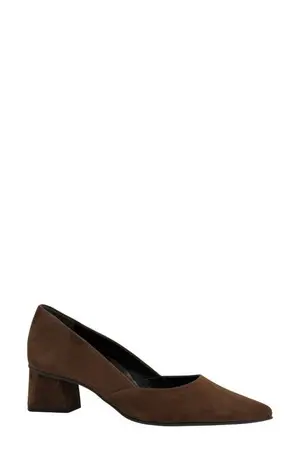 Paul Green Witt Pointed Toe Pump - Choco Suede