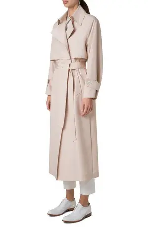 Akris Haider Silk Taffeta Trench Coat